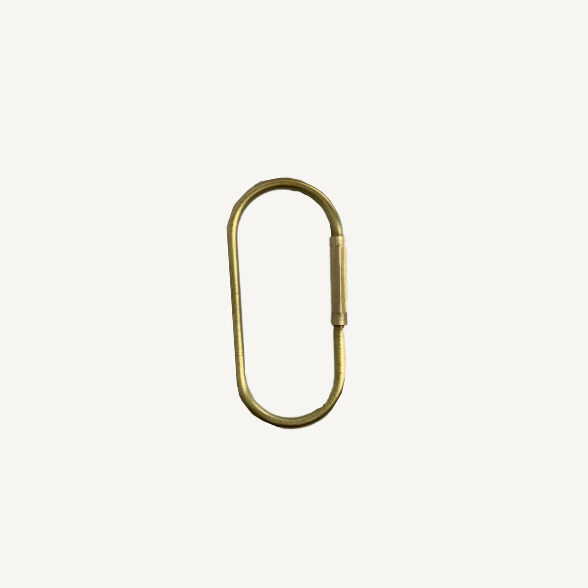 Brass Oval Key Ring with Release — HAUS THEORY