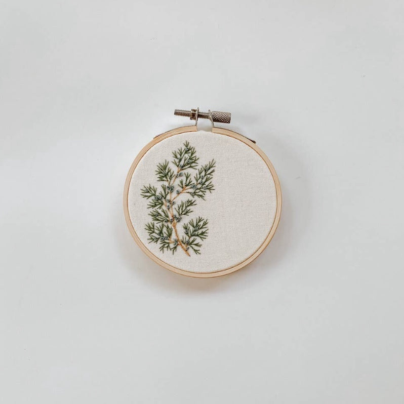 Juniper : Mini Embroidery Kit – HAUS THEORY