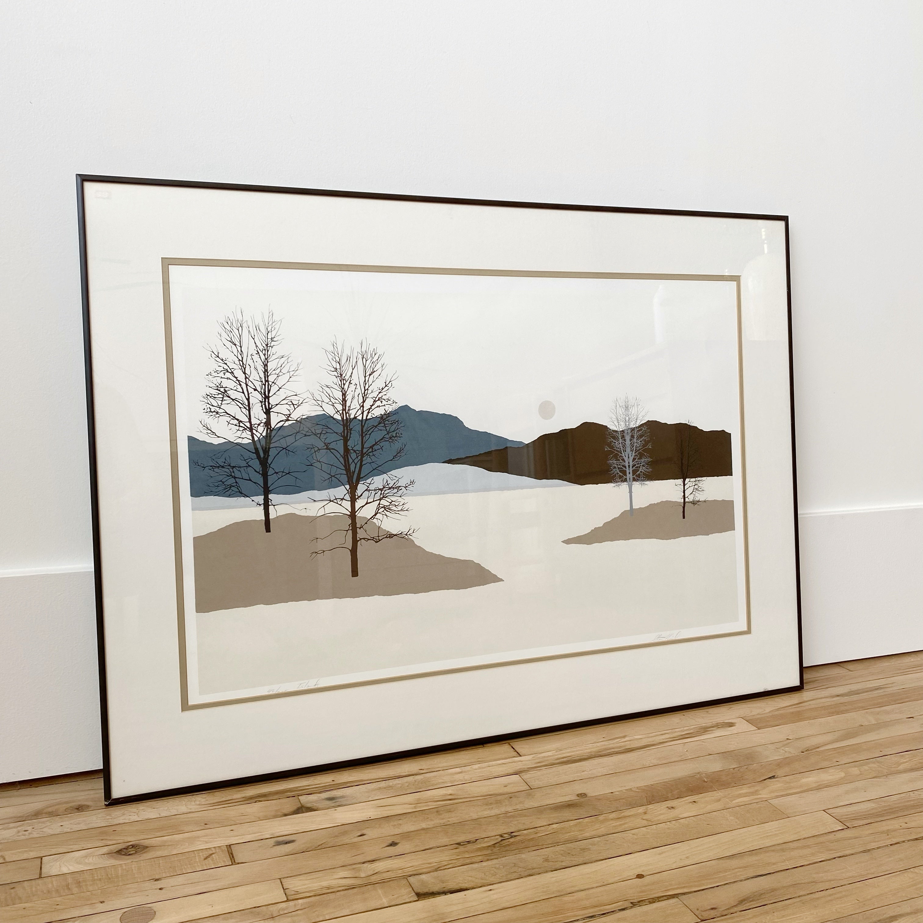 Large Original Lithograph “Islands”, Stan Hisel (27 x 37) – HAUS THEORY