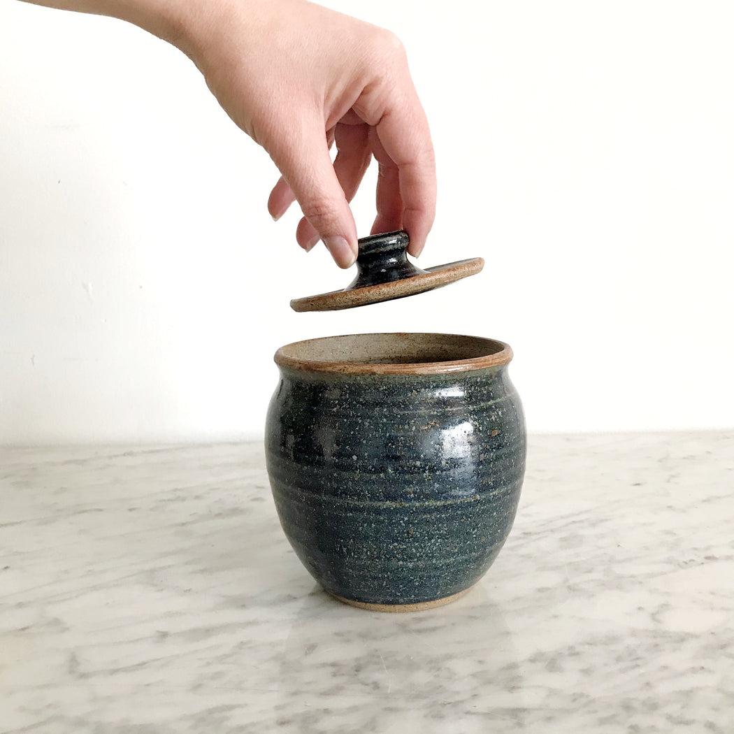 Studio Pottery Container, Deep Blue — HAUS THEORY